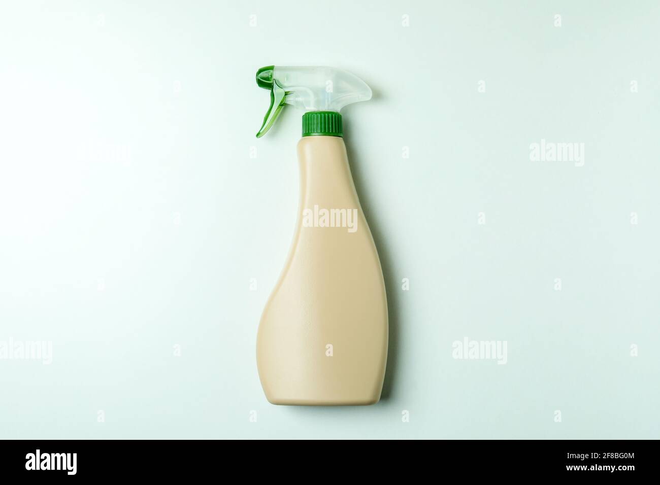 Blank detergent spray bottle on white background Stock Photo - Alamy