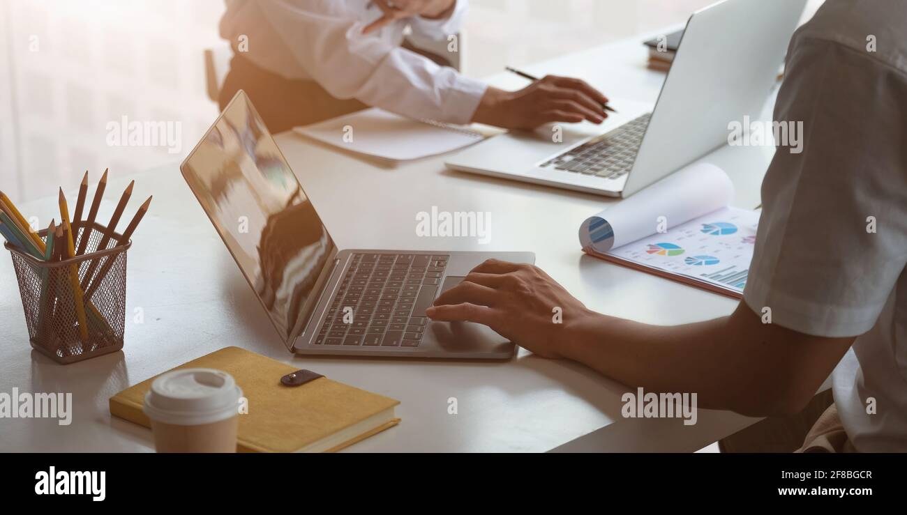 Business People Meeting Design Ideas working with laptop computer ...