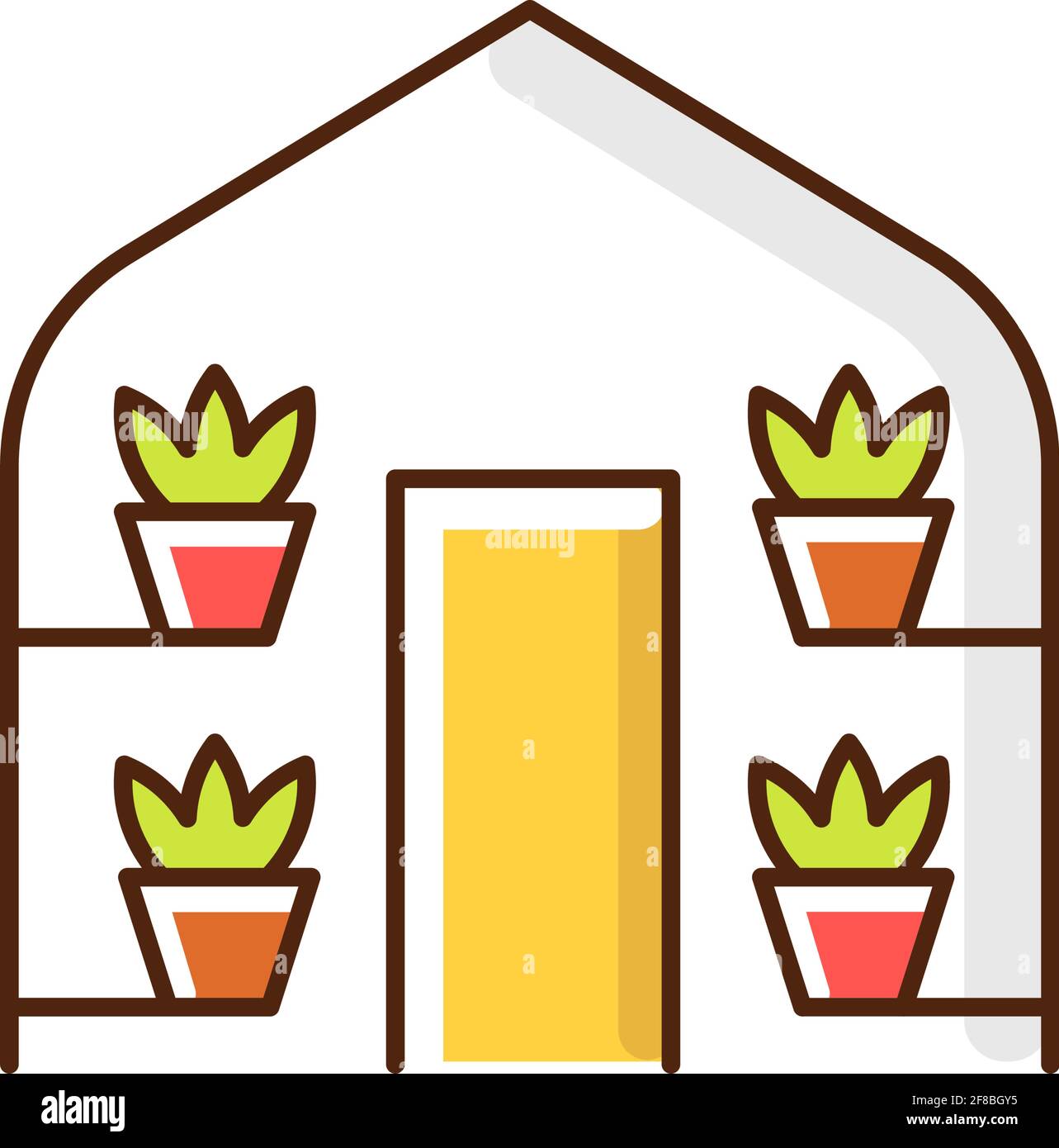 Greenhouses farm Stock Vector Images - Alamy