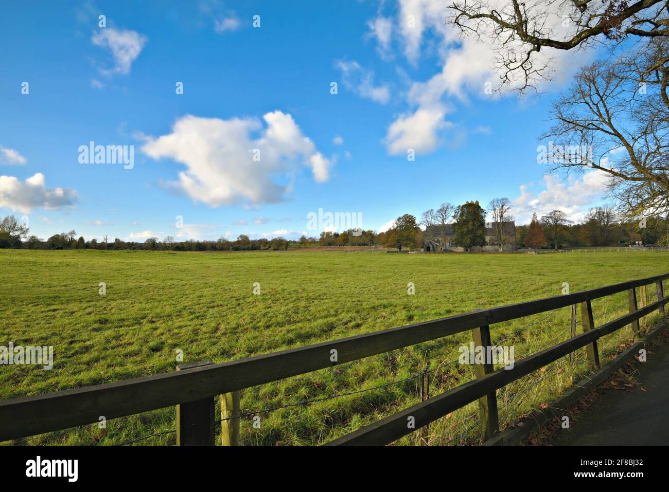 Scenic landscape in the countryside of Adare in County Limerick ...