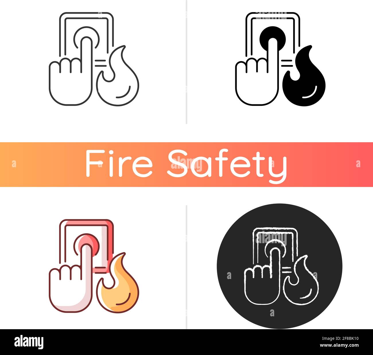 Manual fire alarm Stock Vector Images - Alamy