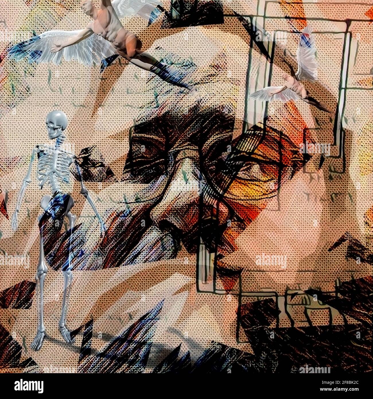 Abstract Death Painting