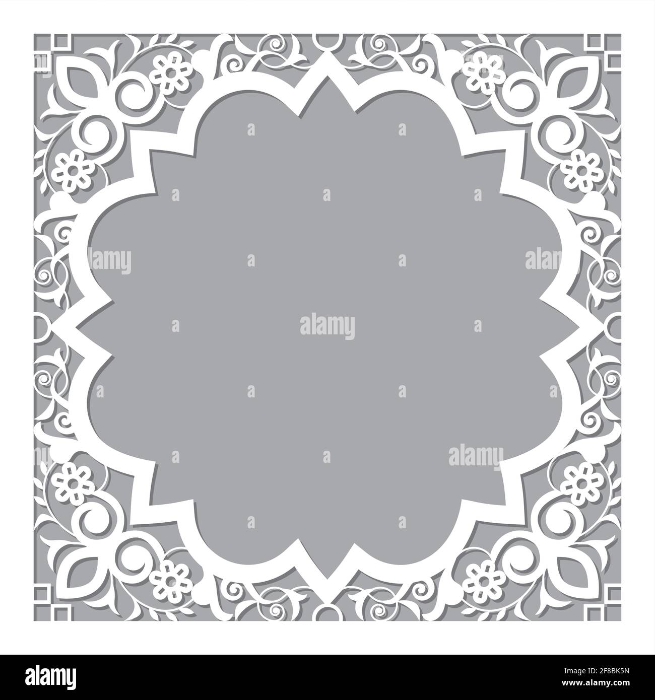 Invitation card in oriental Cut Out Stock Images & Pictures - Alamy