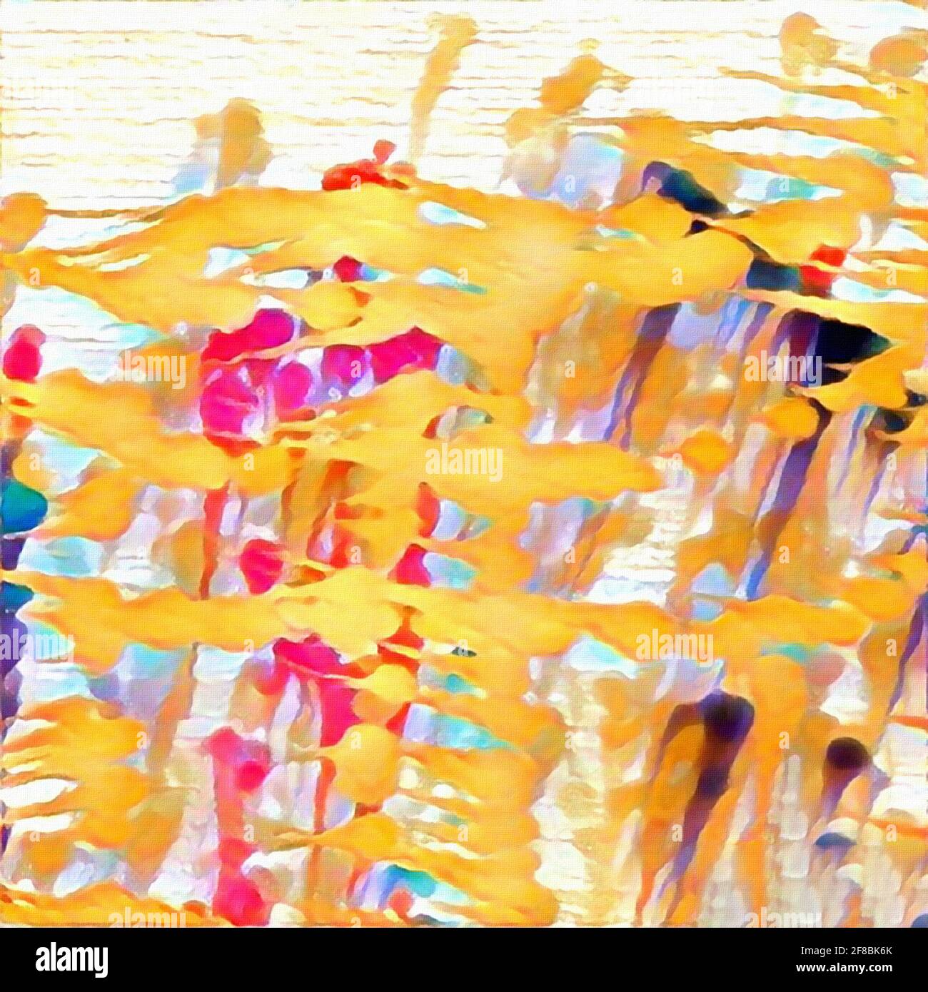 Abstract painting. Brush strokes. 3D rendering Stock Photo - Alamy