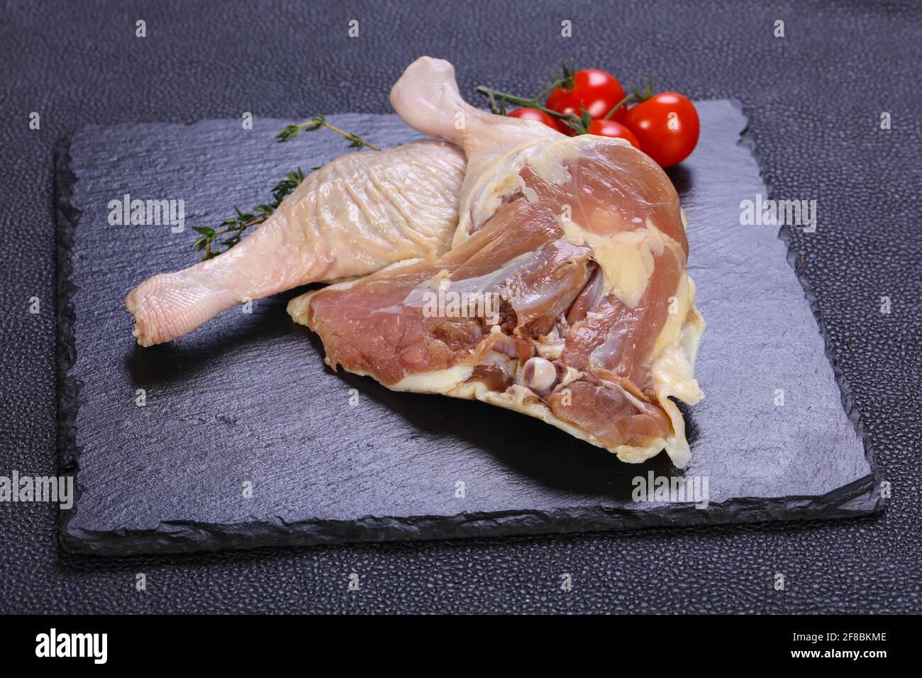 Raw duck leg ready for cooking Stock Photo - Alamy