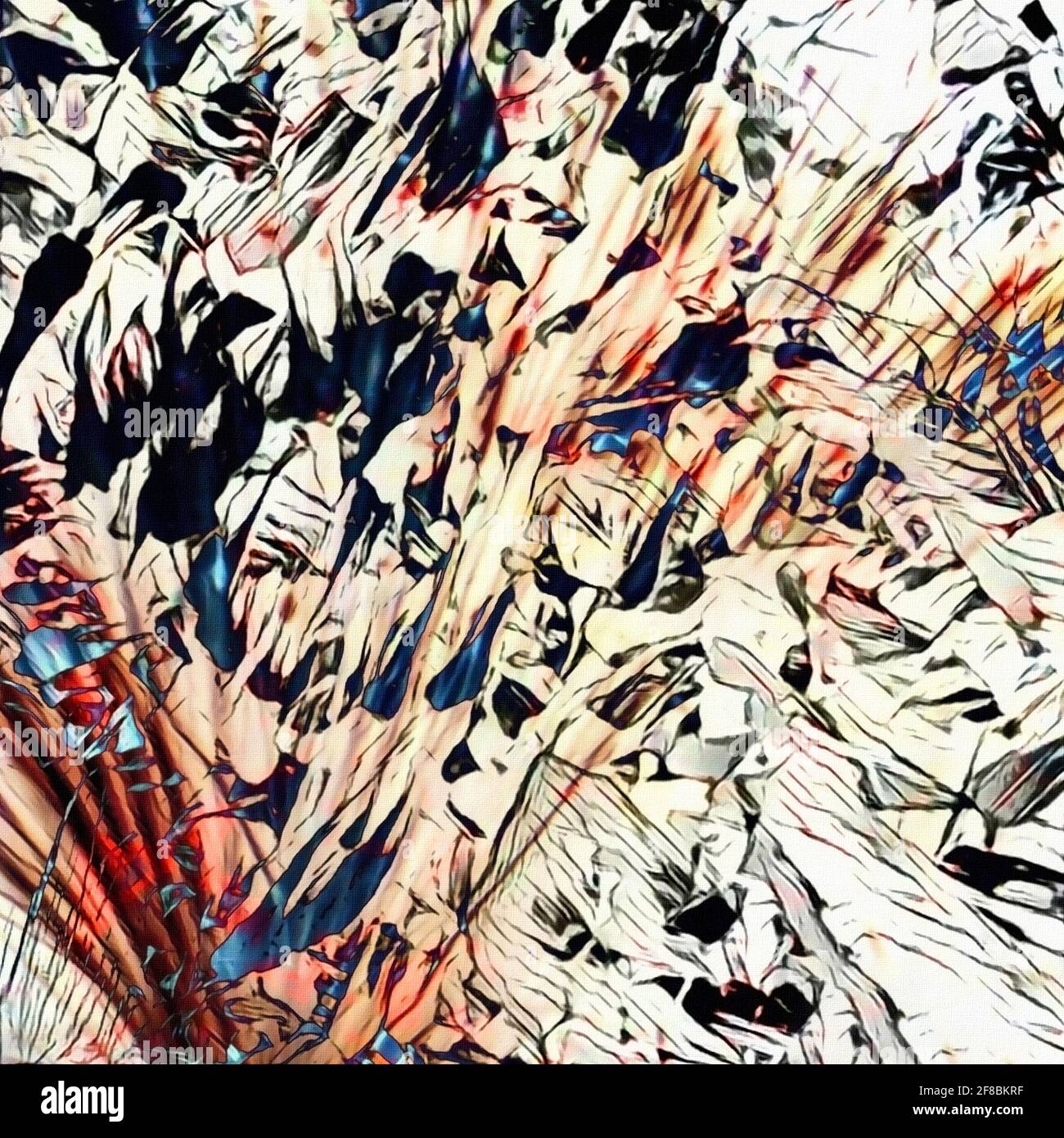 Brush strokes abstract. 3D rendering Stock Photo - Alamy