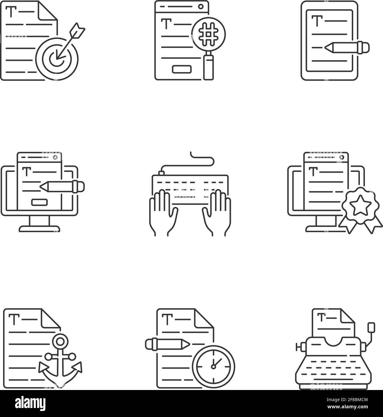 Set writing Black and White Stock Photos & Images - Alamy