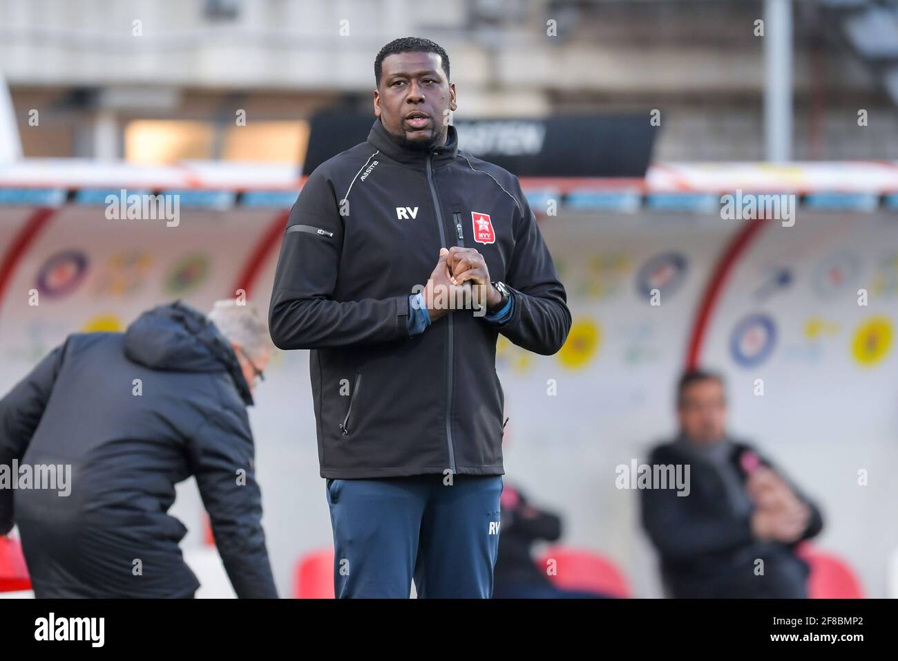 MAASTRICHT, NETHERLANDS - APRIL 12: trainer coach Regilio Vrede of MVV ...