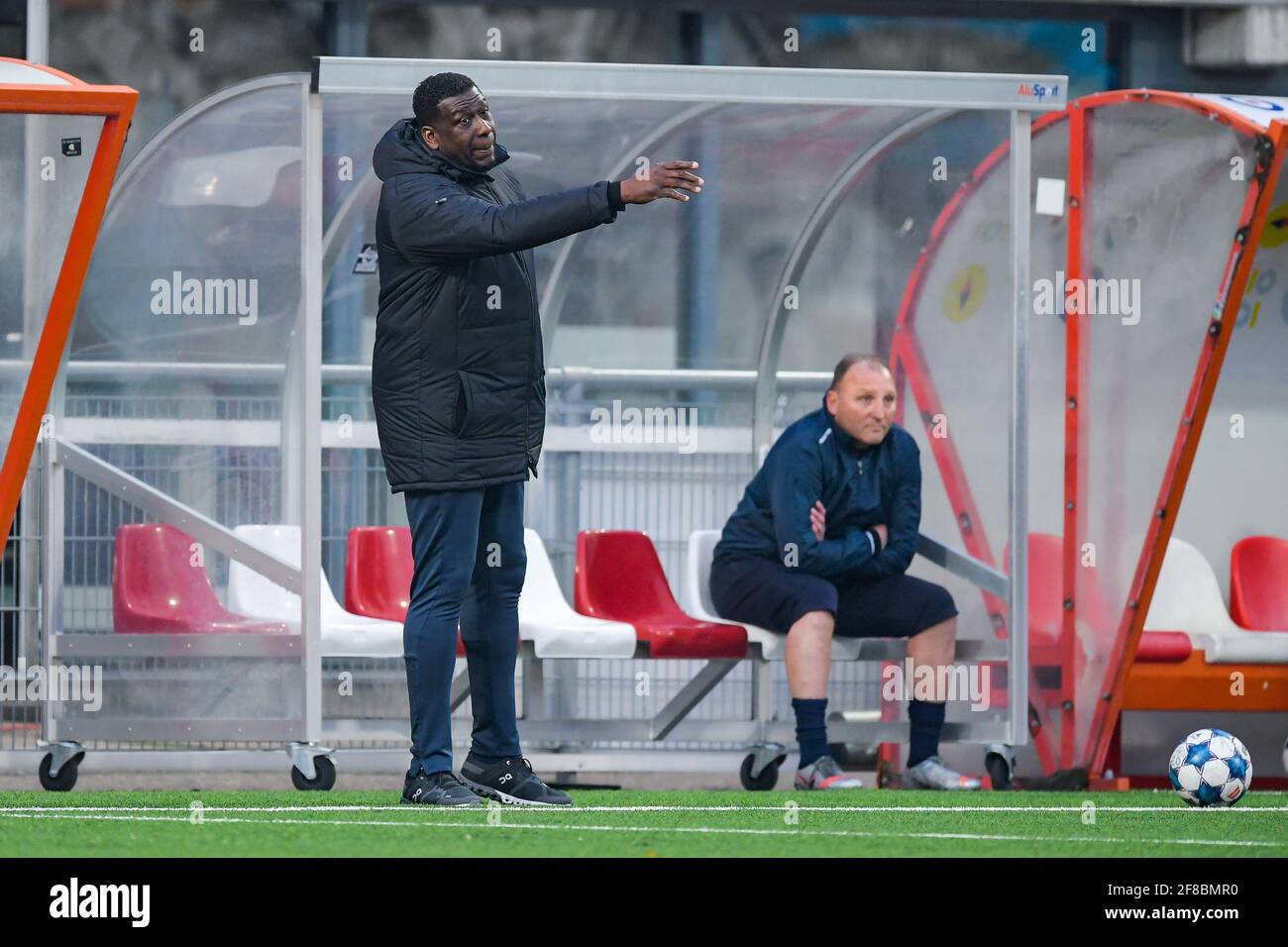 MAASTRICHT, NETHERLANDS - APRIL 12: trainer coach Regilio Vrede of MVV ...