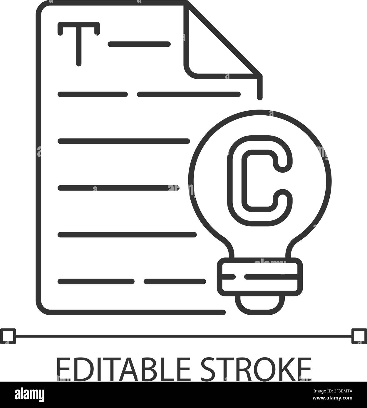 Original content linear icon Stock Vector Image & Art - Alamy