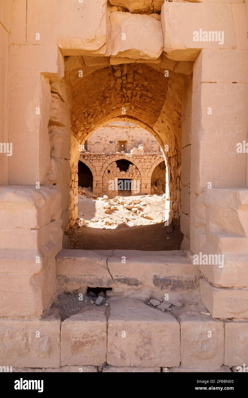 Ruins from a stone Brick Castle near Tabuk City. It was one of the ...