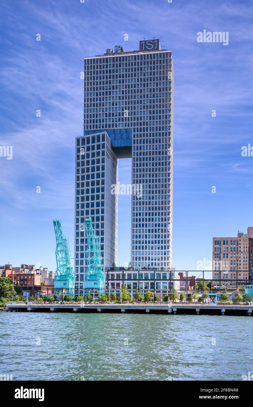 One South First Street, an apartment tower, leans on Ten Grand Street ...