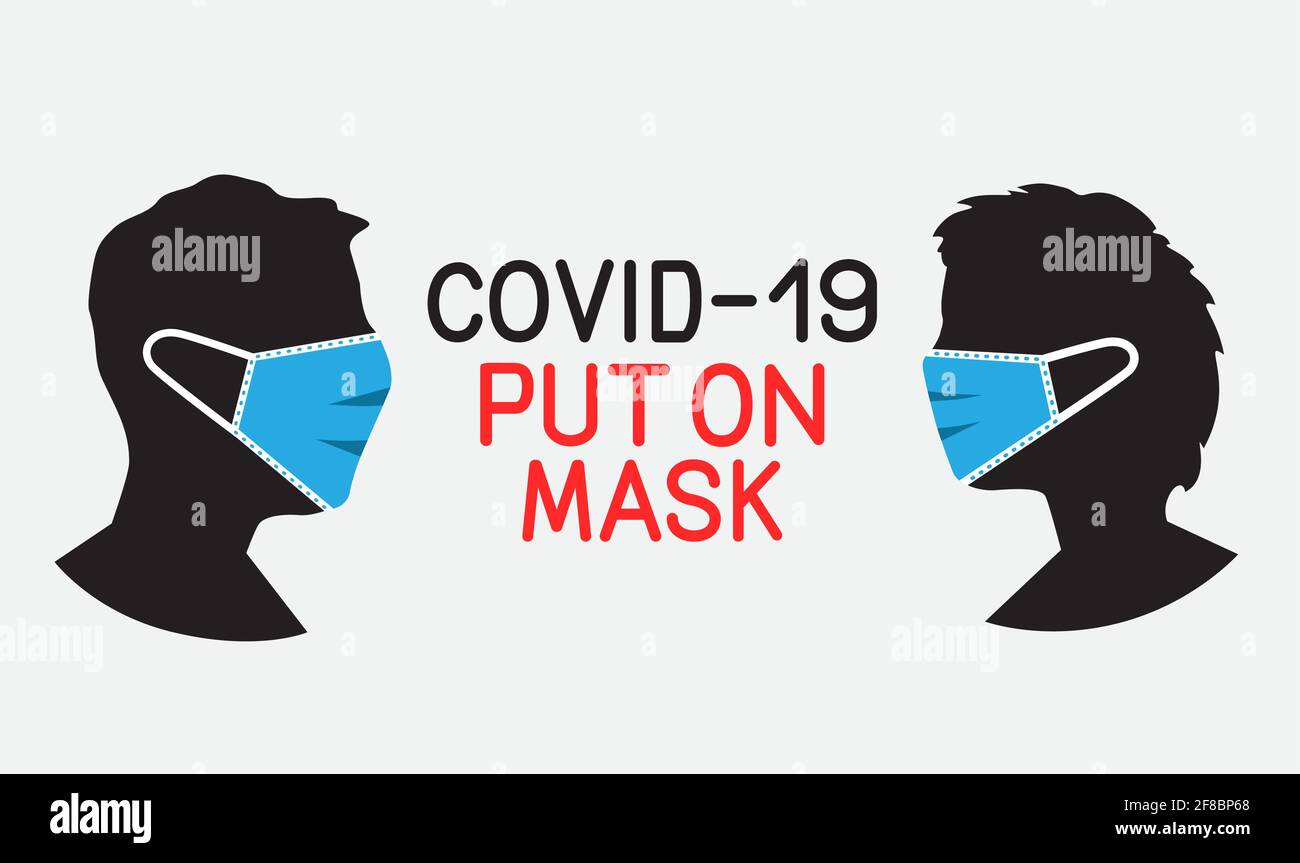 coronavirus prevention put on mask sign Stock Vector Image & Art - Alamy