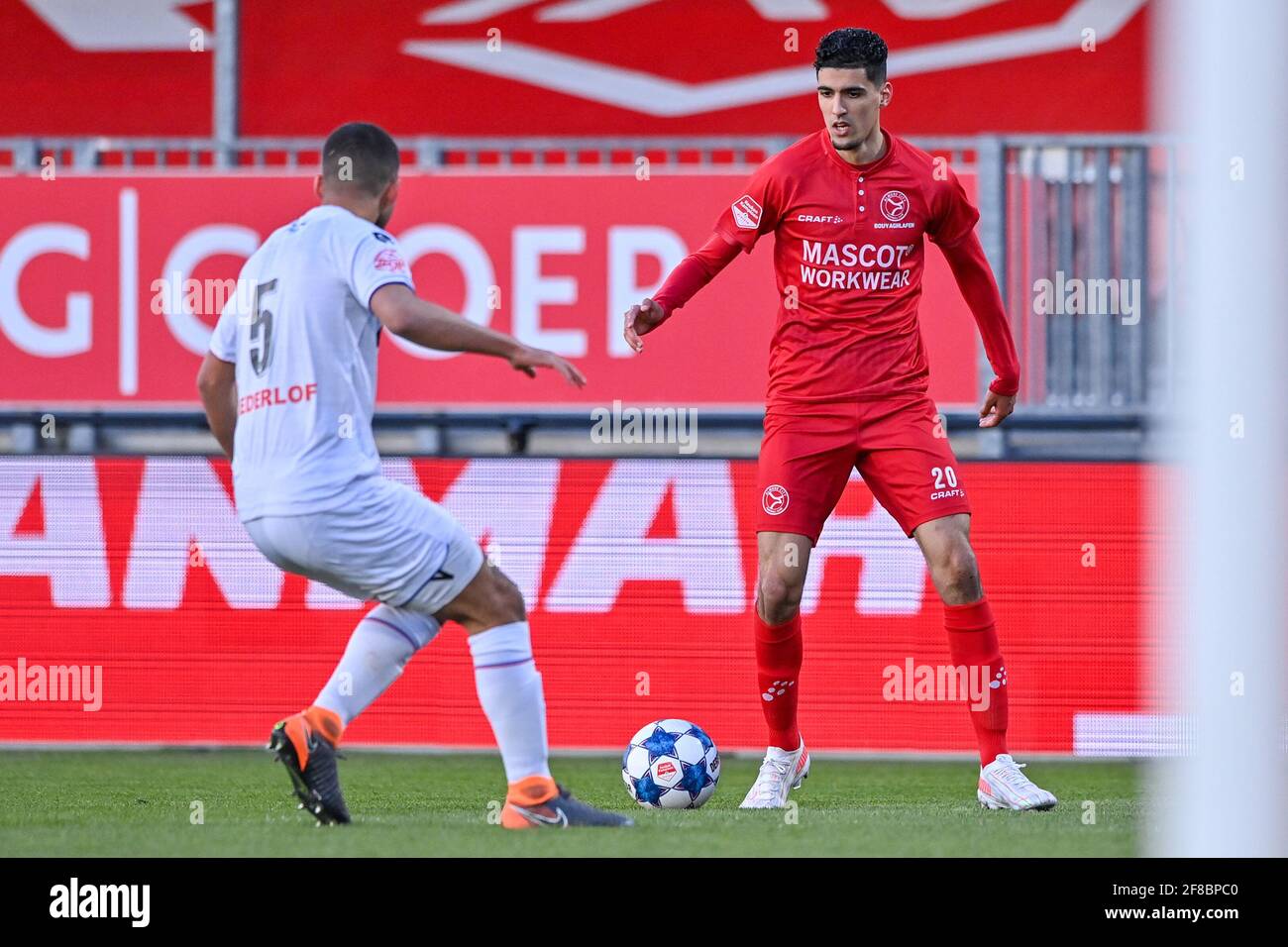 ALMERE, NETHERLANDS - APRIL 12: Redouan el Yaakoubi of Telstar and ...