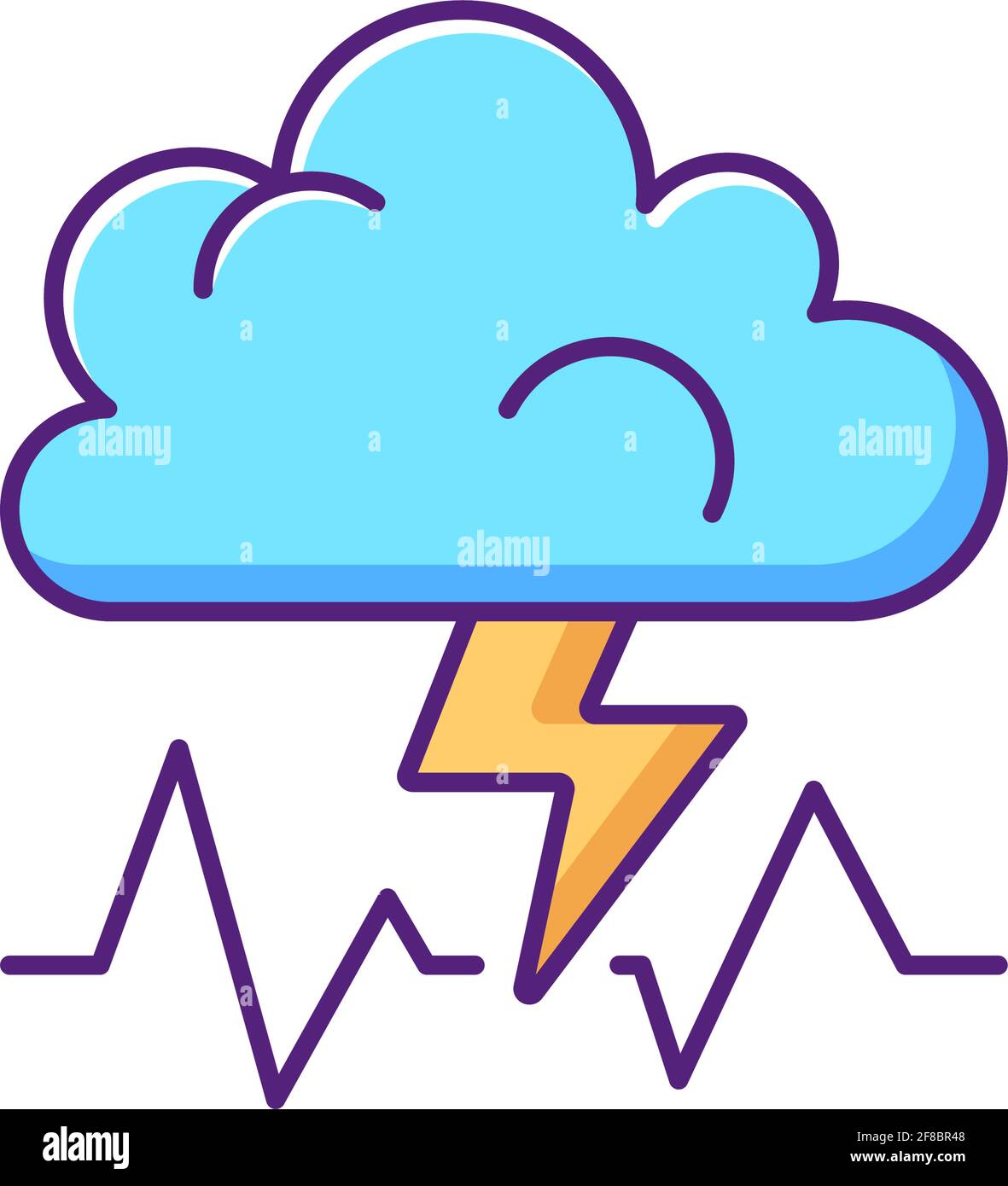 Stress RGB color icon Stock Vector Image & Art - Alamy