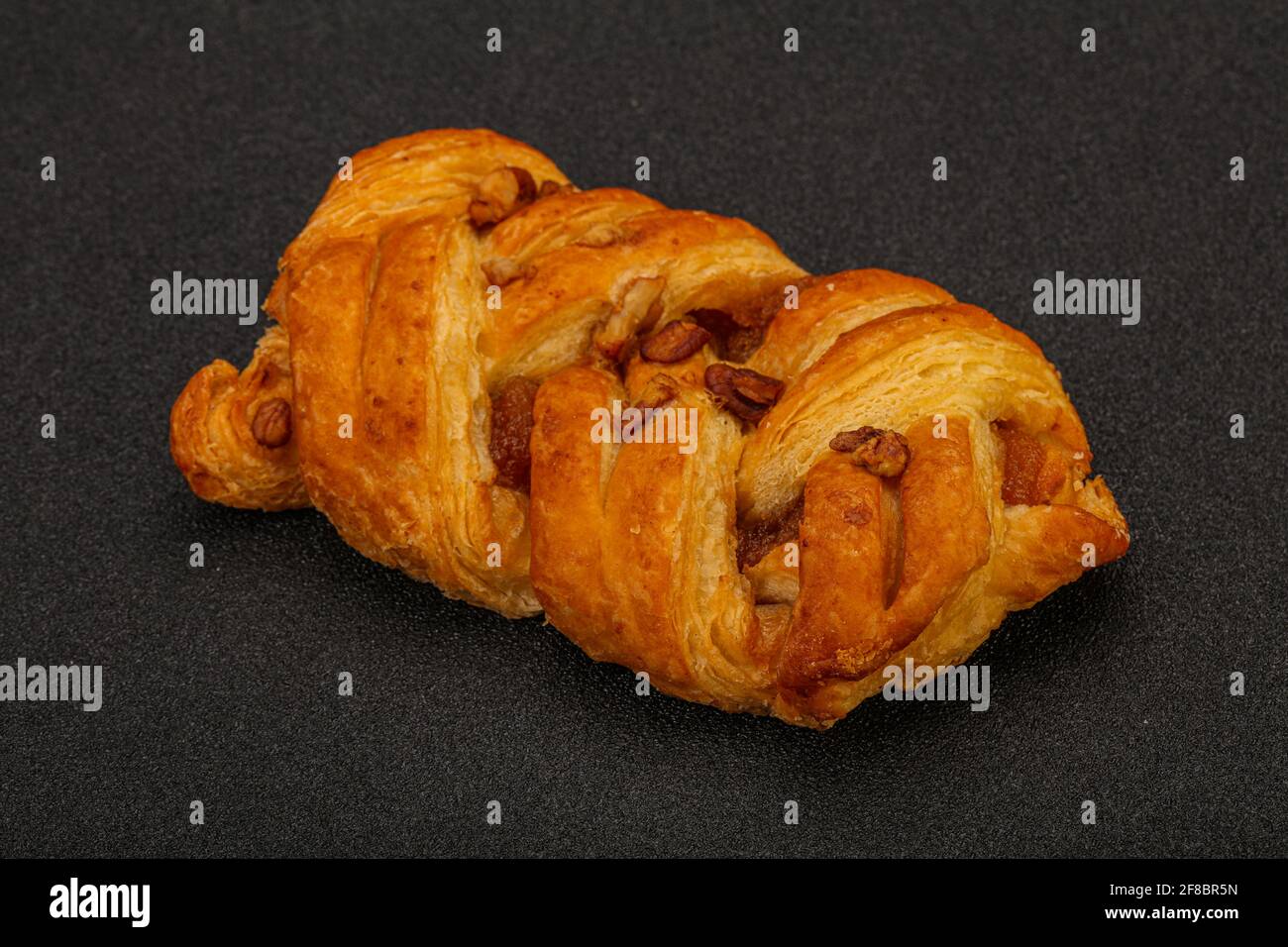 Pecan nut sweet pie dessert bakery Stock Photo - Alamy