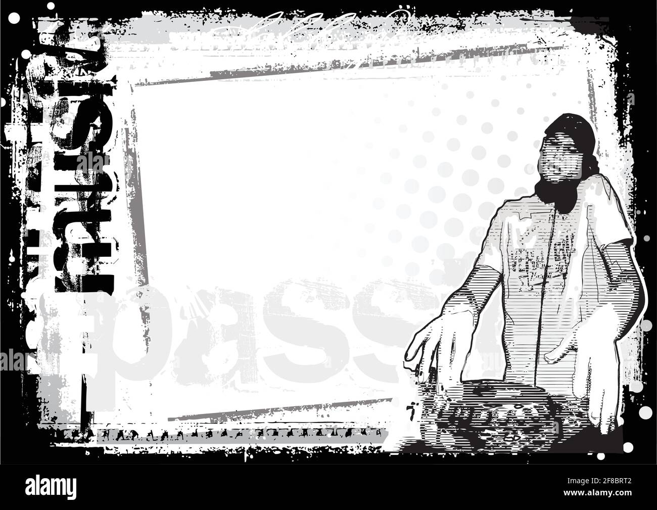 Blue light brushed background Stock Vector Images - Alamy