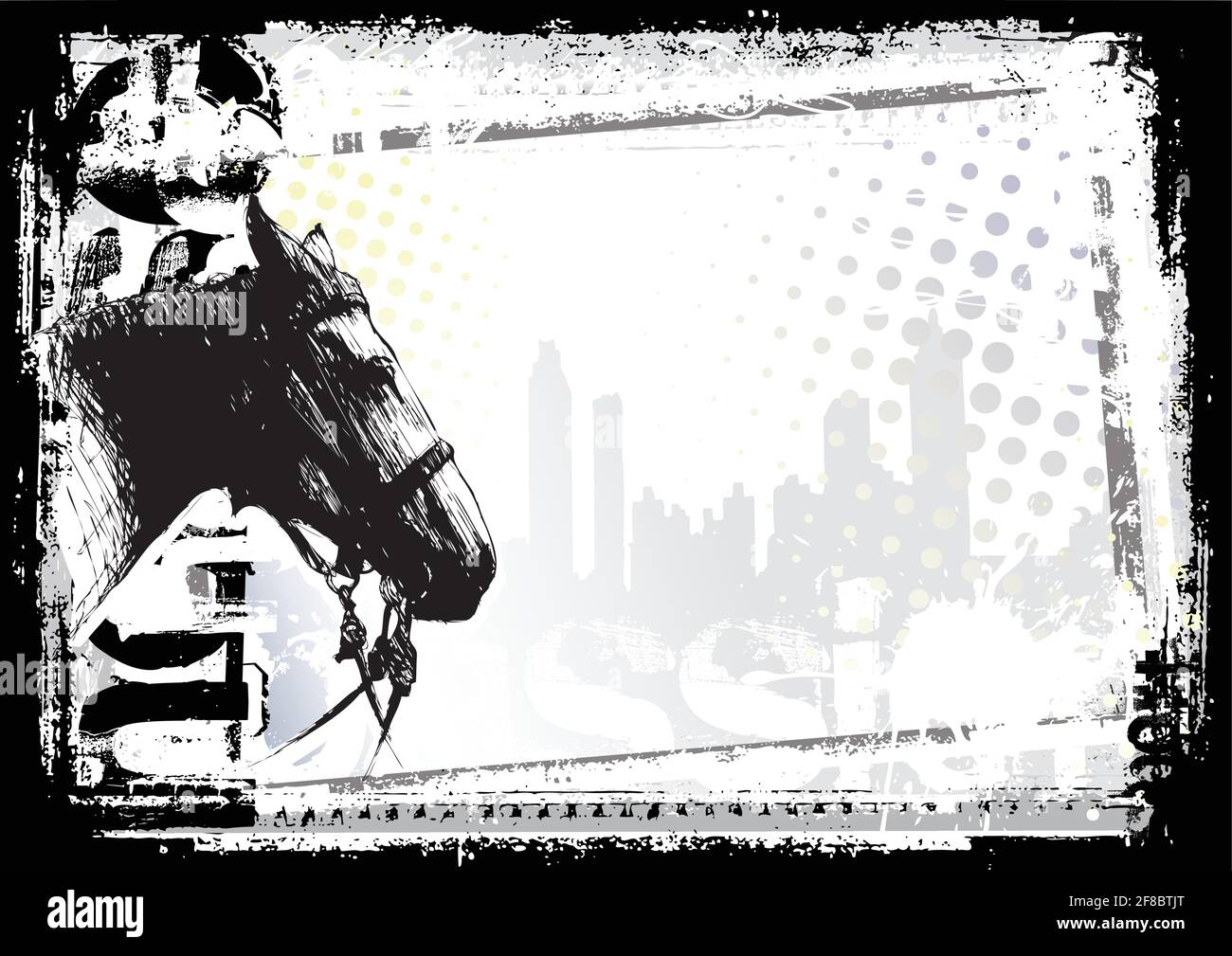 horse poster background Stock Vector Image & Art - Alamy