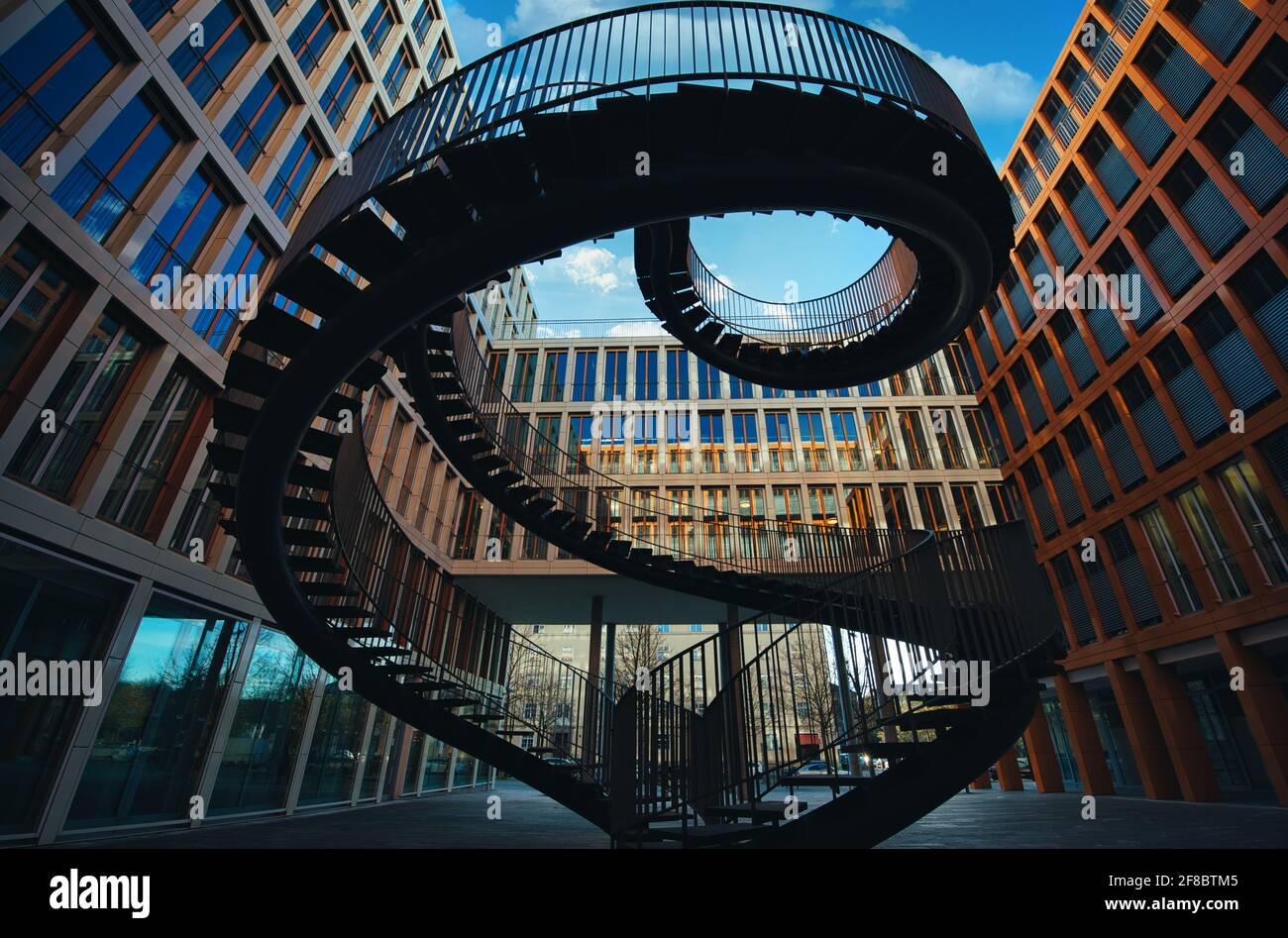 Munich,Bavaria, Germany - April 11 2021: Endless Stairway in Munich ...