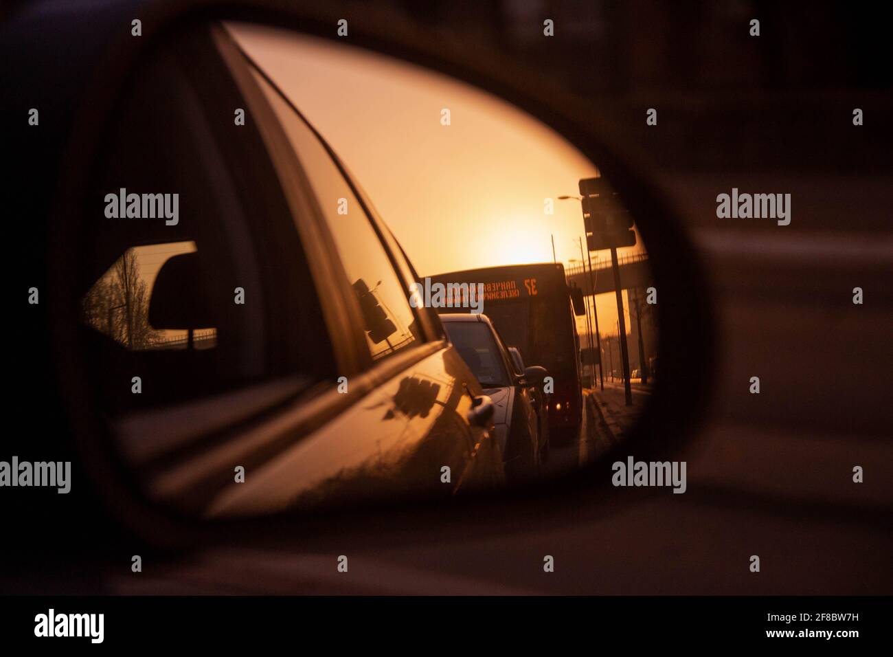 Viewsunsetfromcar hi-res stock photography and images - Alamy