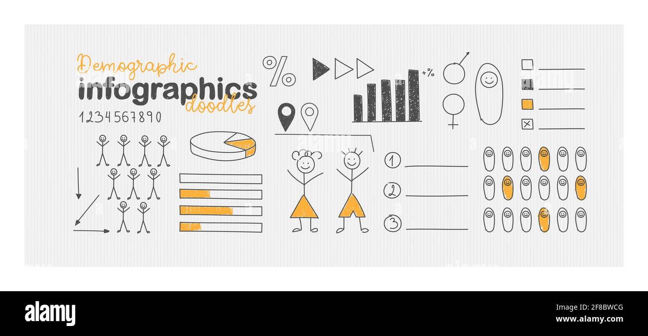 Population demographics infographic world map hi-res stock photography ...
