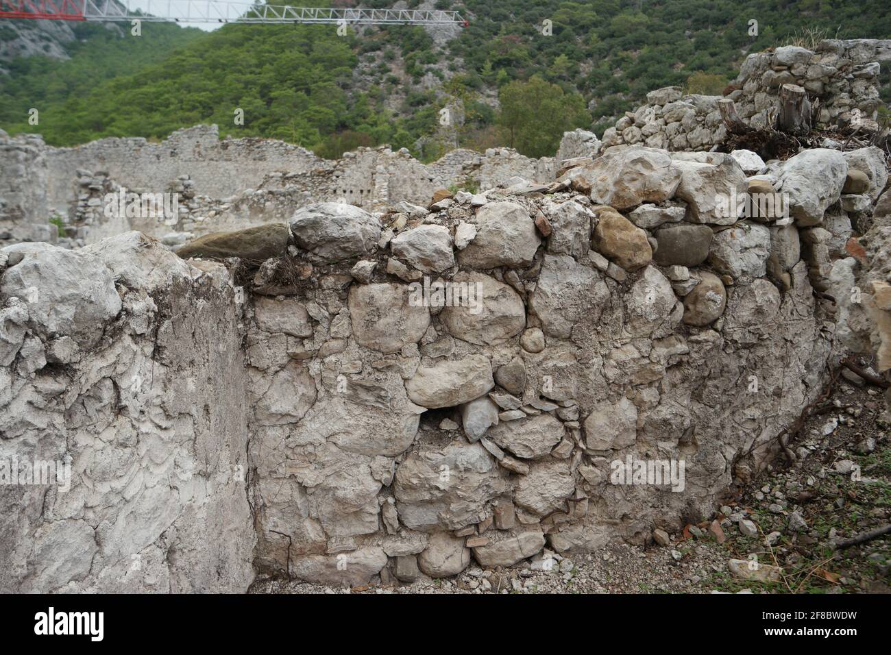 Ruins of old buildings. History of Turkey Stock Photo - Alamy