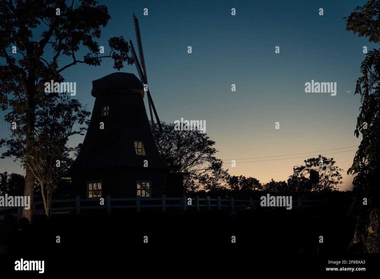 Windmill spooky eerie hi-res stock photography and images - Alamy