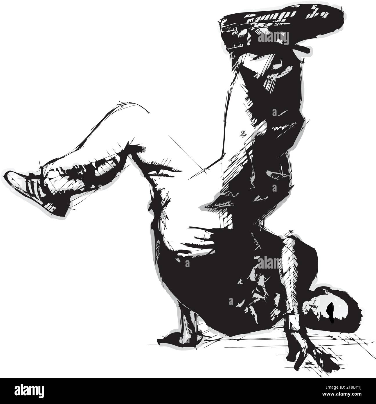 break dancer vector illustration Stock Vector Image & Art - Alamy