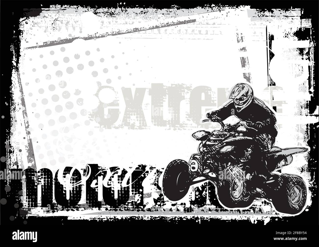 quad bike poster background Stock Vector Image & Art - Alamy