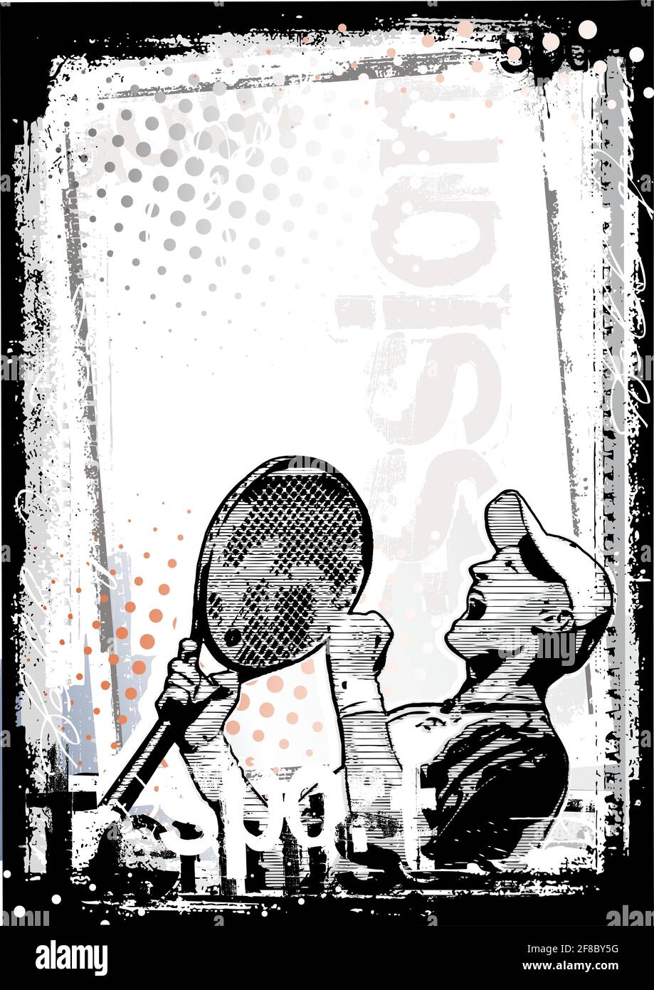 tennis poster background Stock Vector Image & Art - Alamy