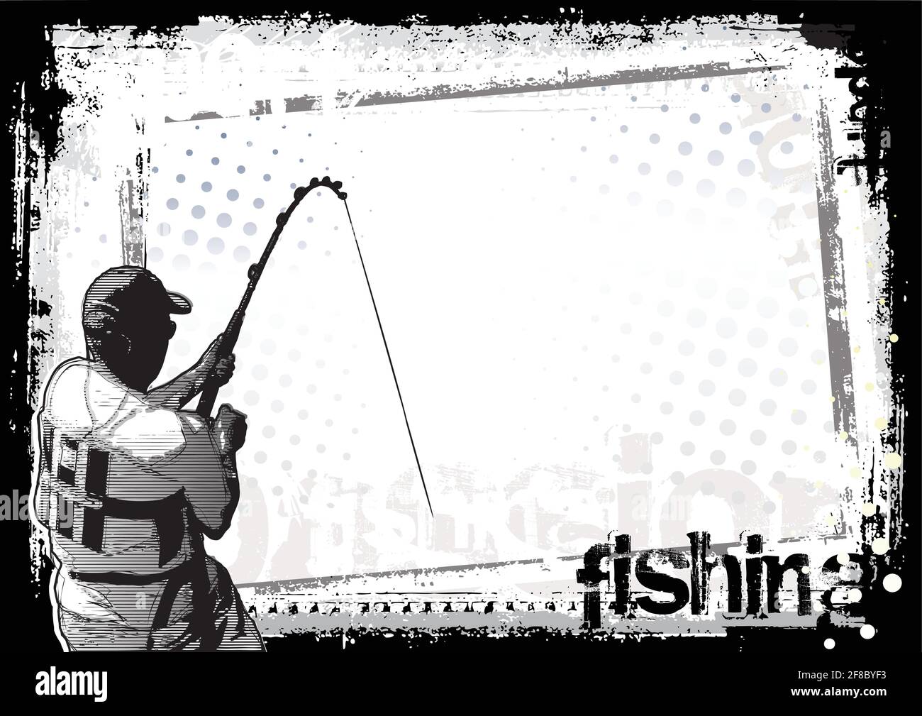 fishing poster background Stock Vector Image & Art - Alamy