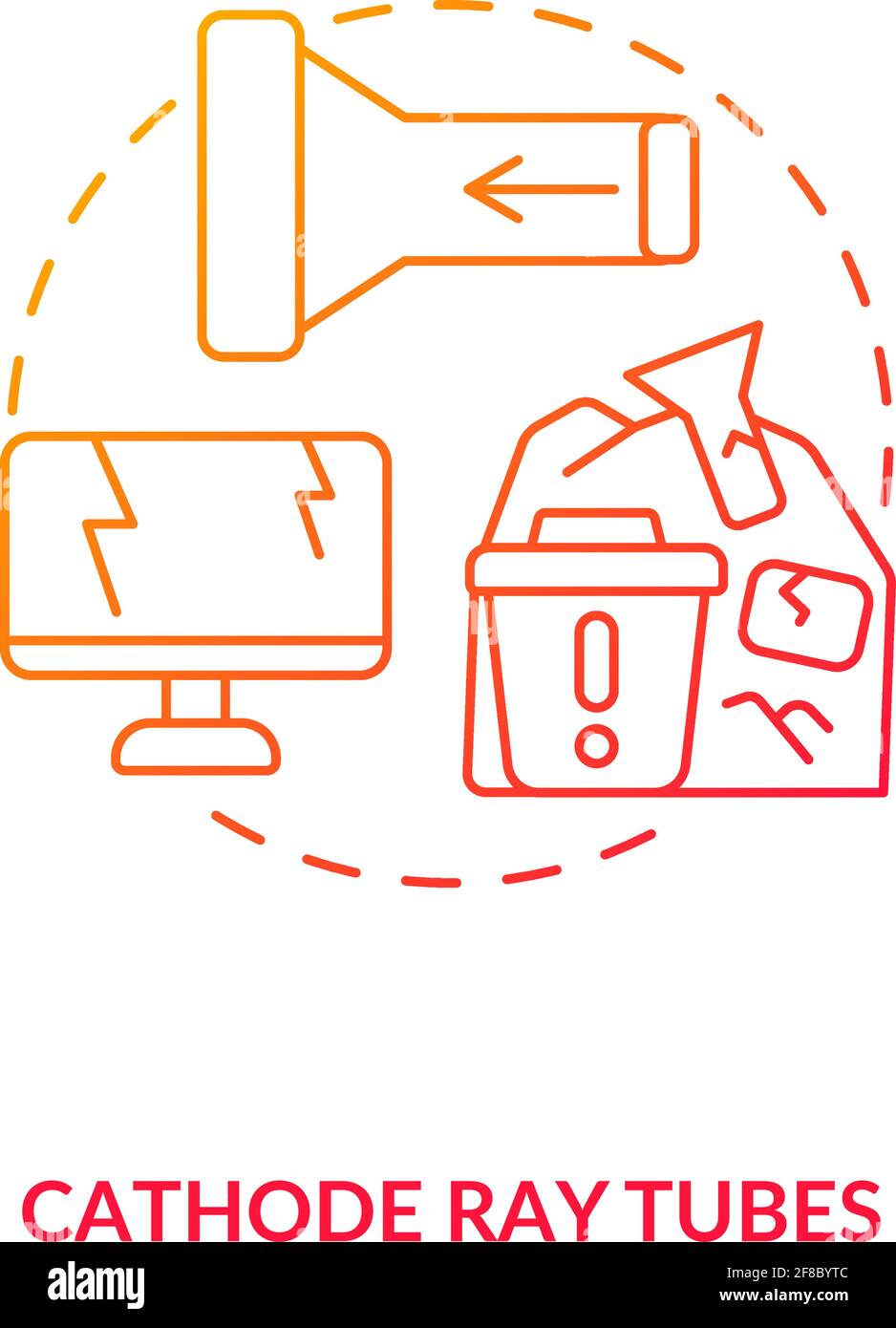 Cathode ray tubes concept icon Stock Vector Image & Art - Alamy