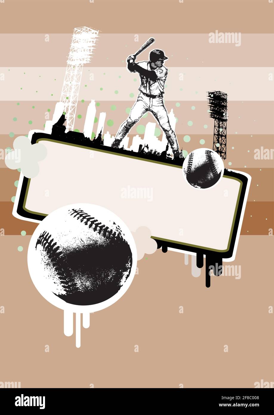baseball poster background Stock Vector Image & Art - Alamy