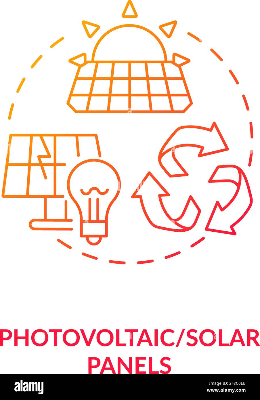 Photovoltaic and solar panels concept icon Stock Vector Image & Art - Alamy
