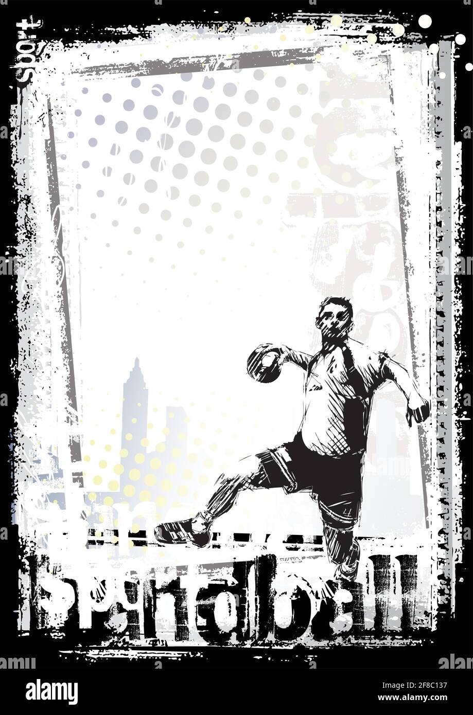 handball poster background Stock Vector Image & Art - Alamy