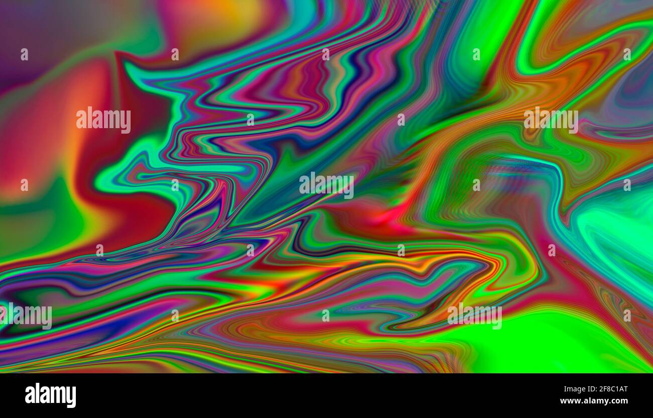 Abstract rainbow liquid texture background Stock Photo - Alamy