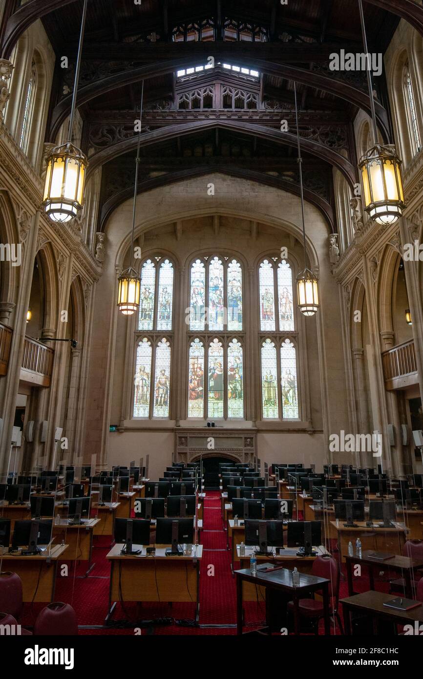 A view of the Old Library in Guildhall, London, where the inquest into ...