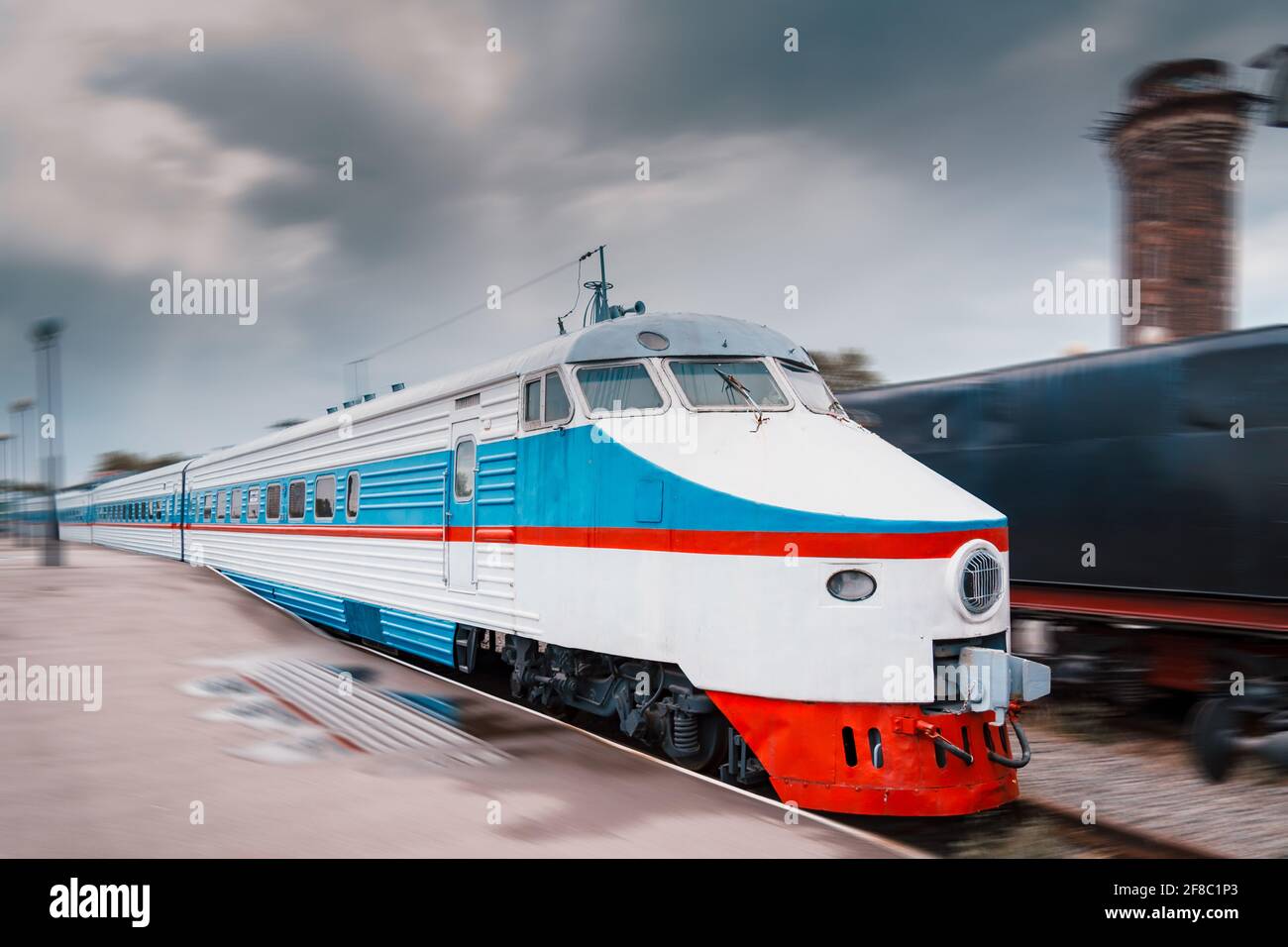 Old Soviet high-speed train . The first high-speed train connecting ...