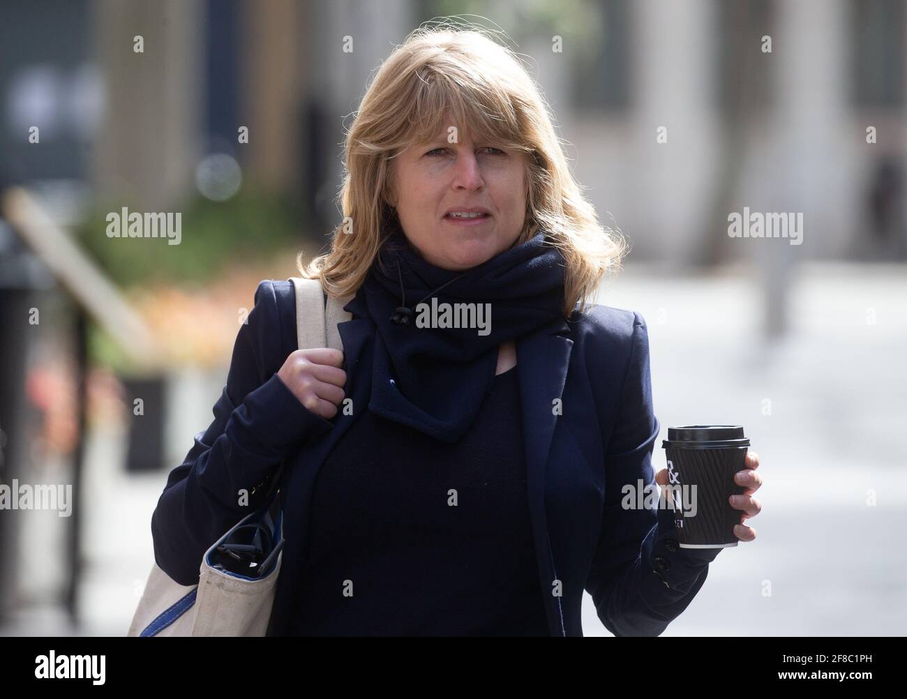 London, UK. 13th Apr, 2021. Rachel Johnson out and about in London ...