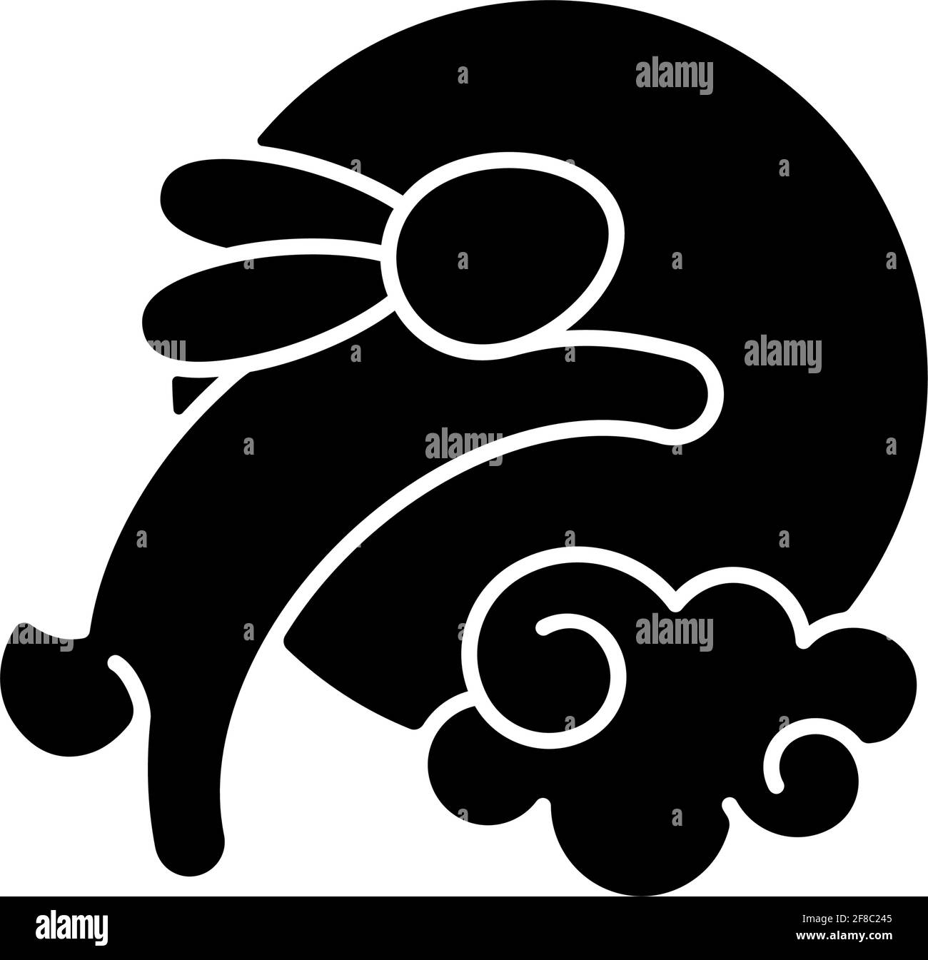 Rabbits with negative space Stock Vector Images - Alamy