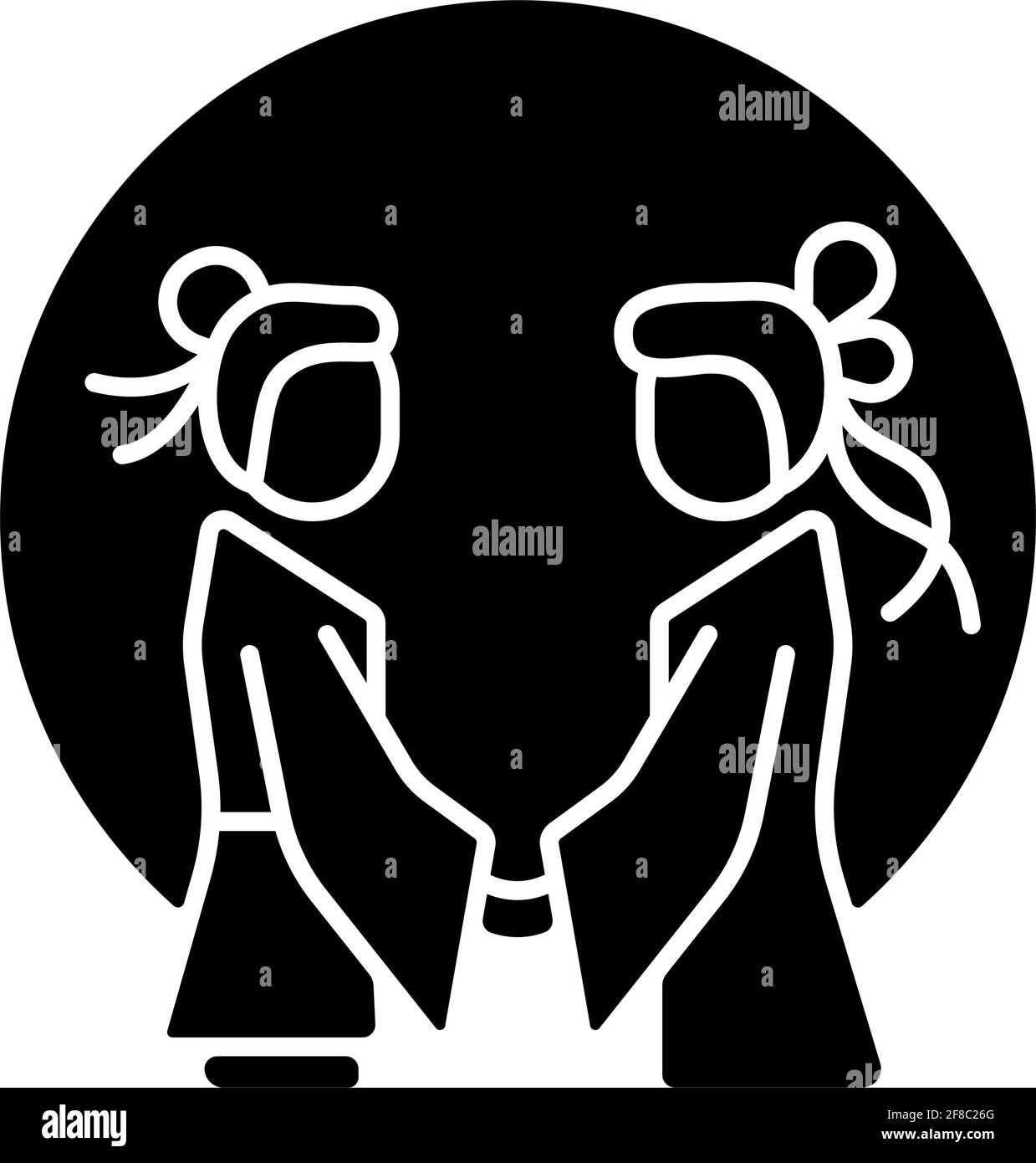 Double seventh festival black glyph icon Stock Vector Image & Art - Alamy