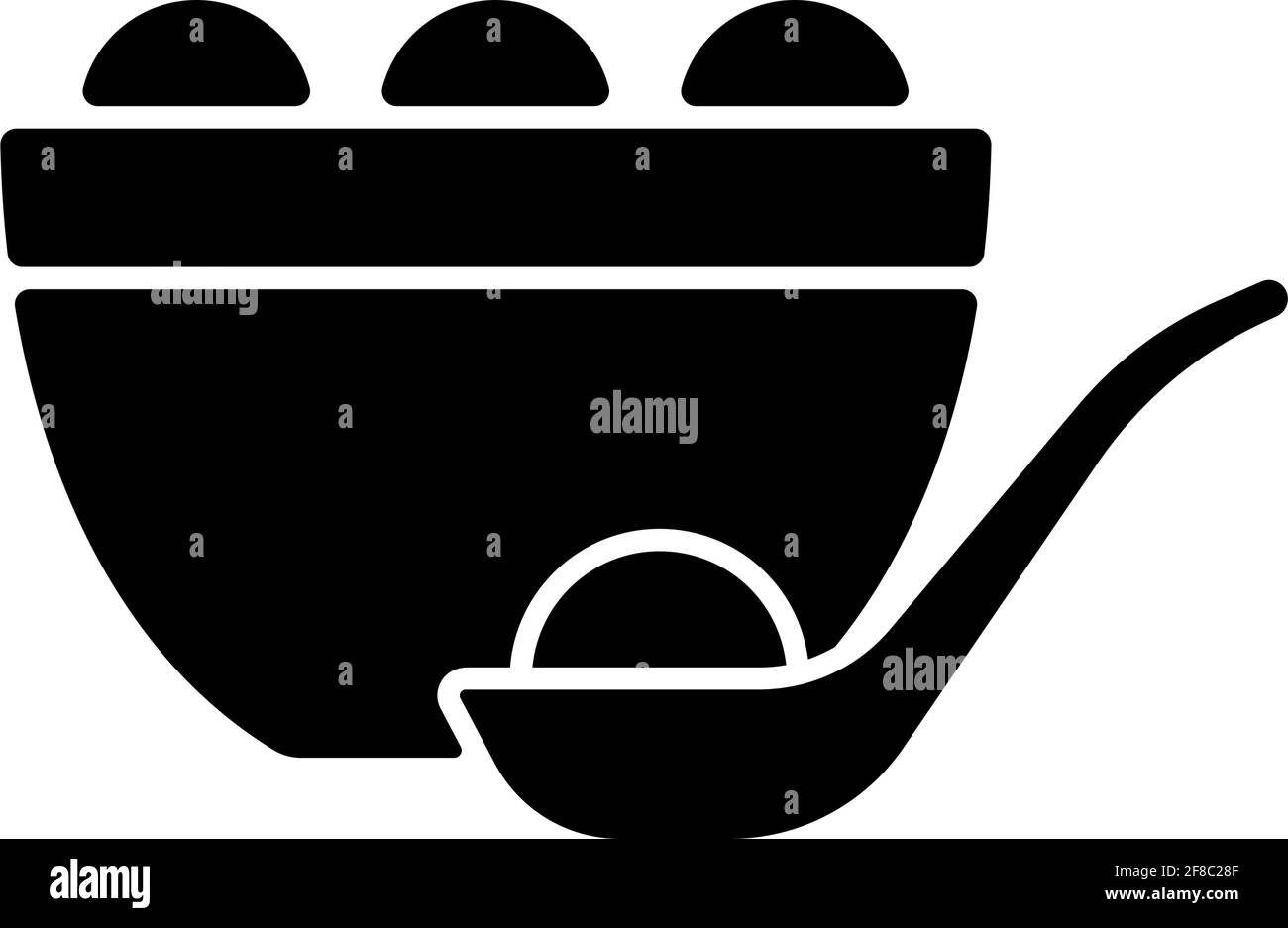 Tangyuan black glyph icon Stock Vector Image & Art - Alamy