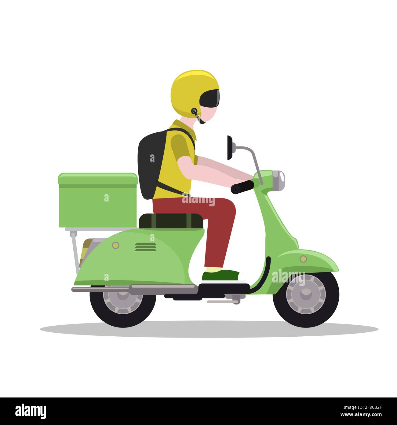 Vespa Scooter Rider