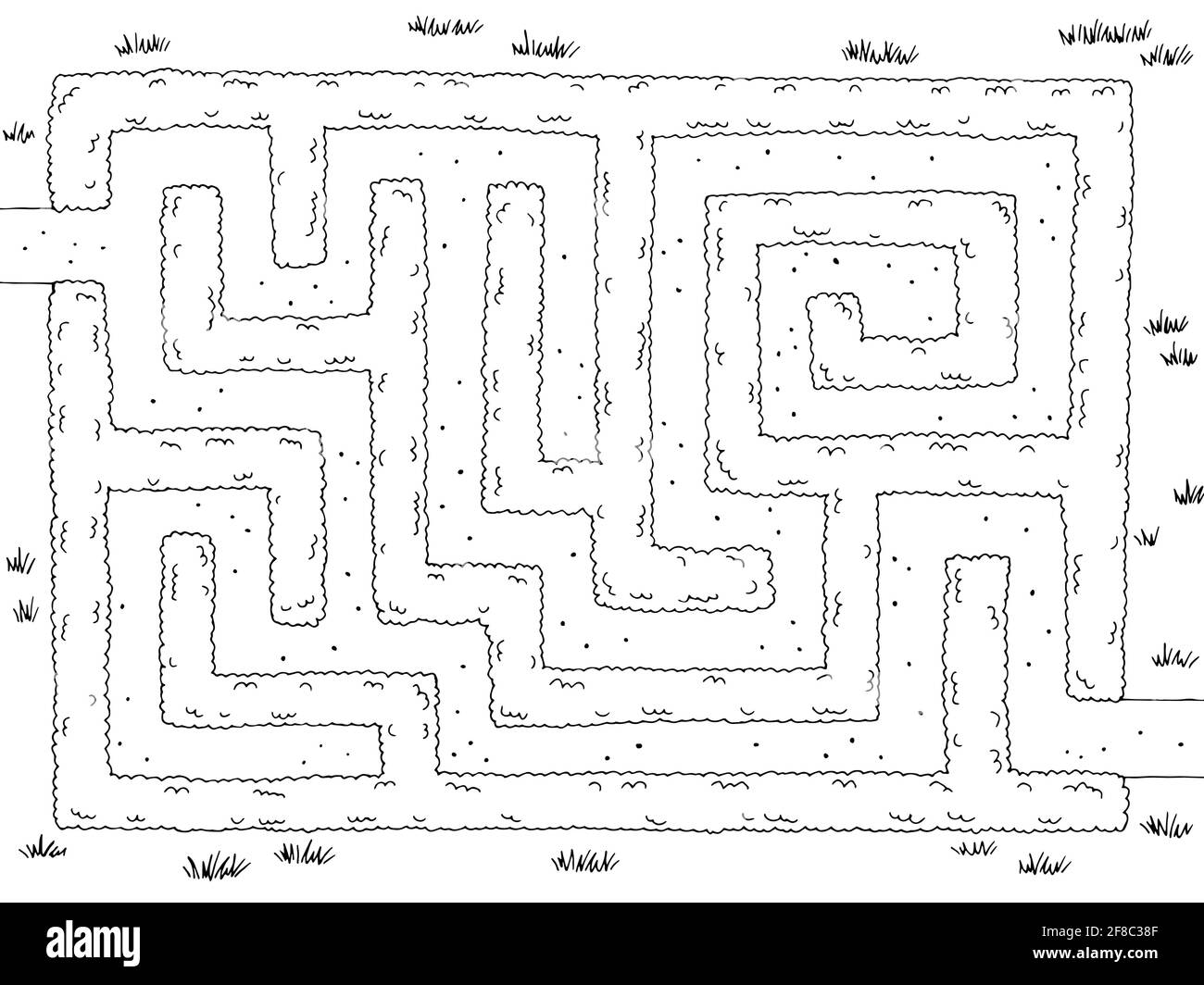Drawing A Labyrinth Garden