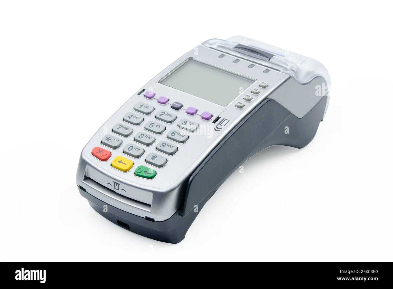 EDC machine or electronic data capture machine isolated on white ...