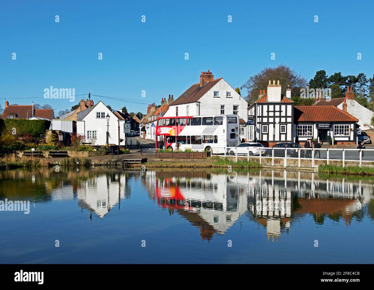 The village of Swanland, East Yorkshire, England UK Stock Photo - Alamy