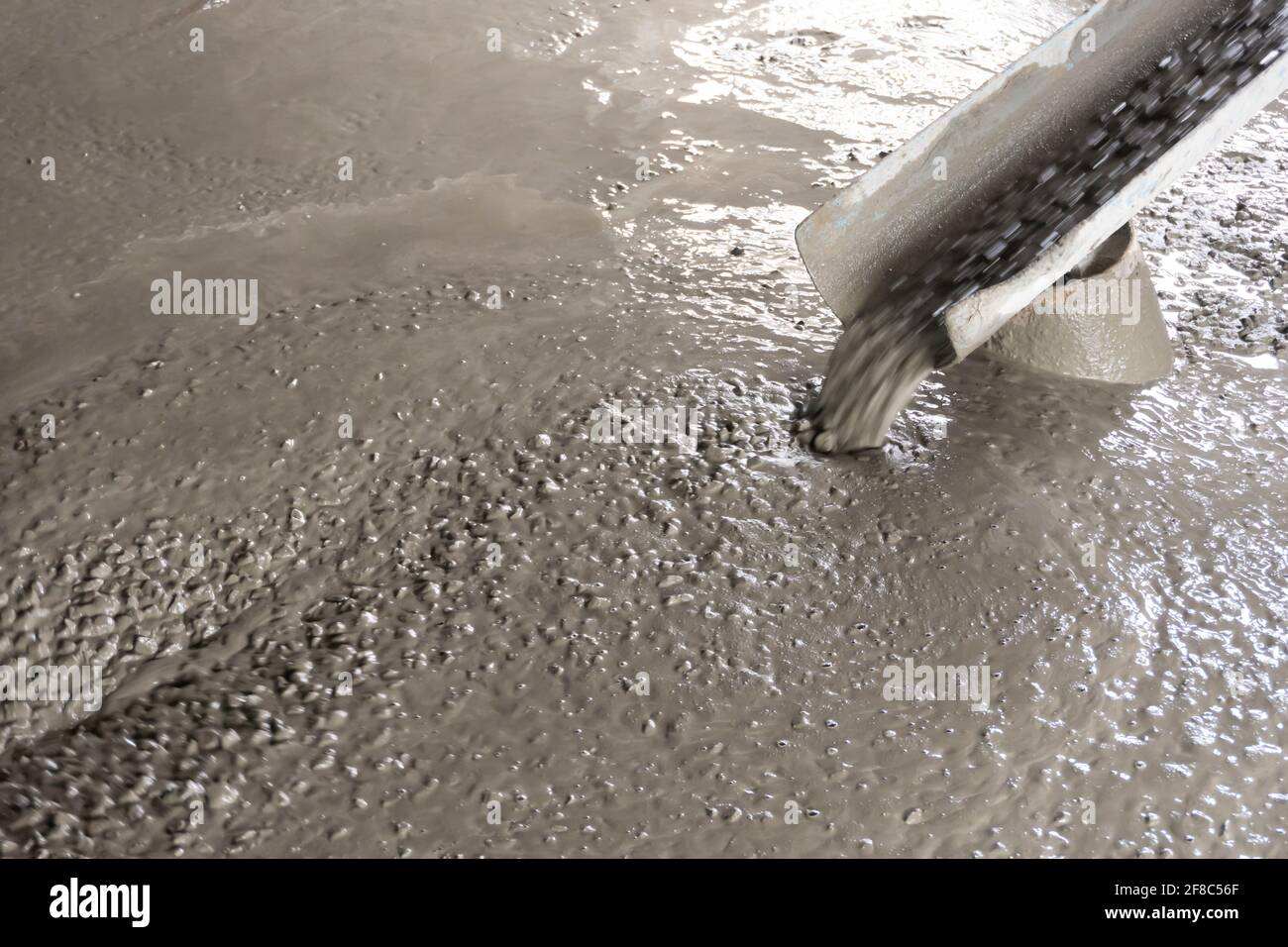 Wet Cement. ready mixed concrete for floor pouring Stock Photo - Alamy