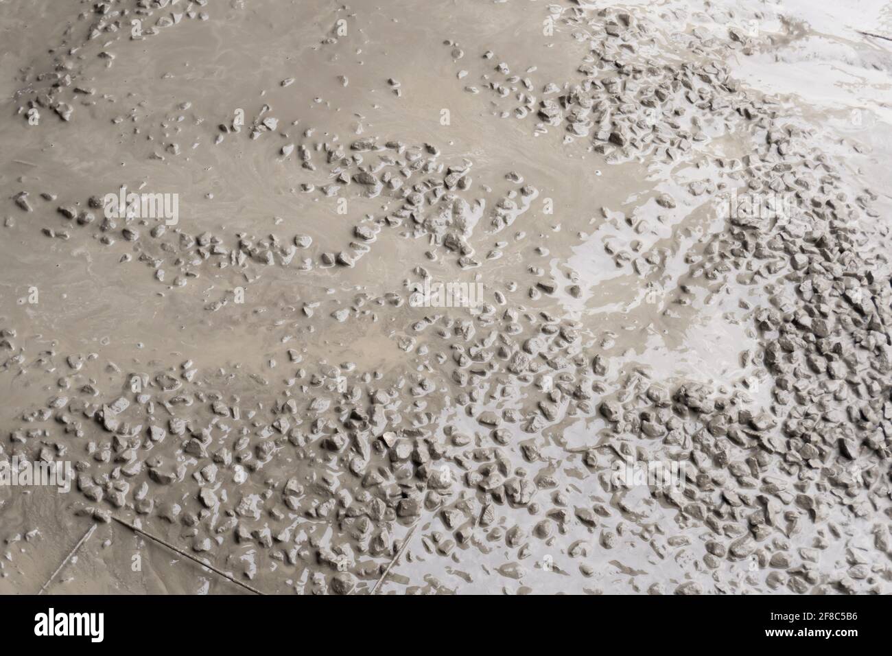 Wet Cement. ready mixed concrete for floor pouring Stock Photo - Alamy
