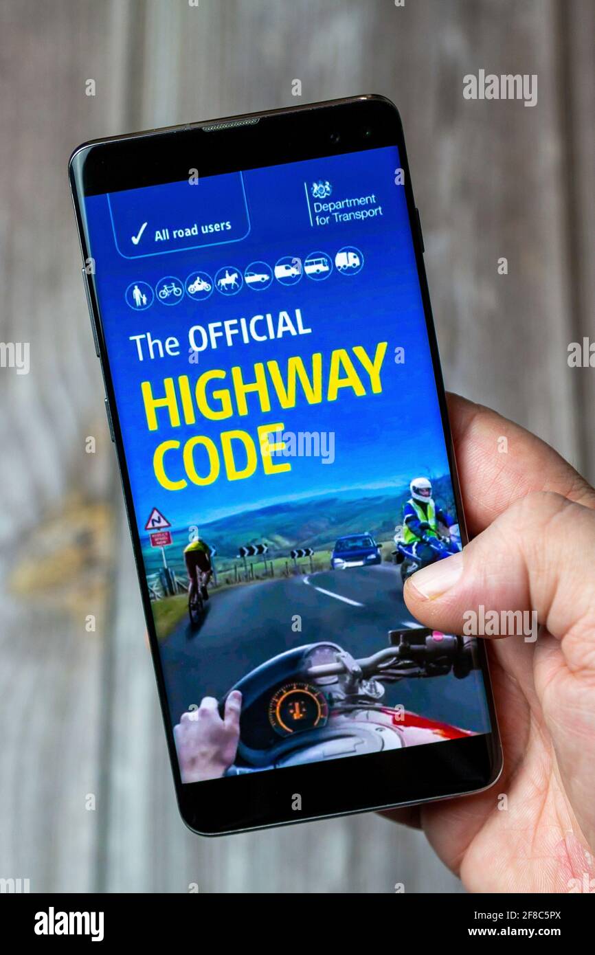 Highway code mobile phone hi-res stock photography and images - Alamy