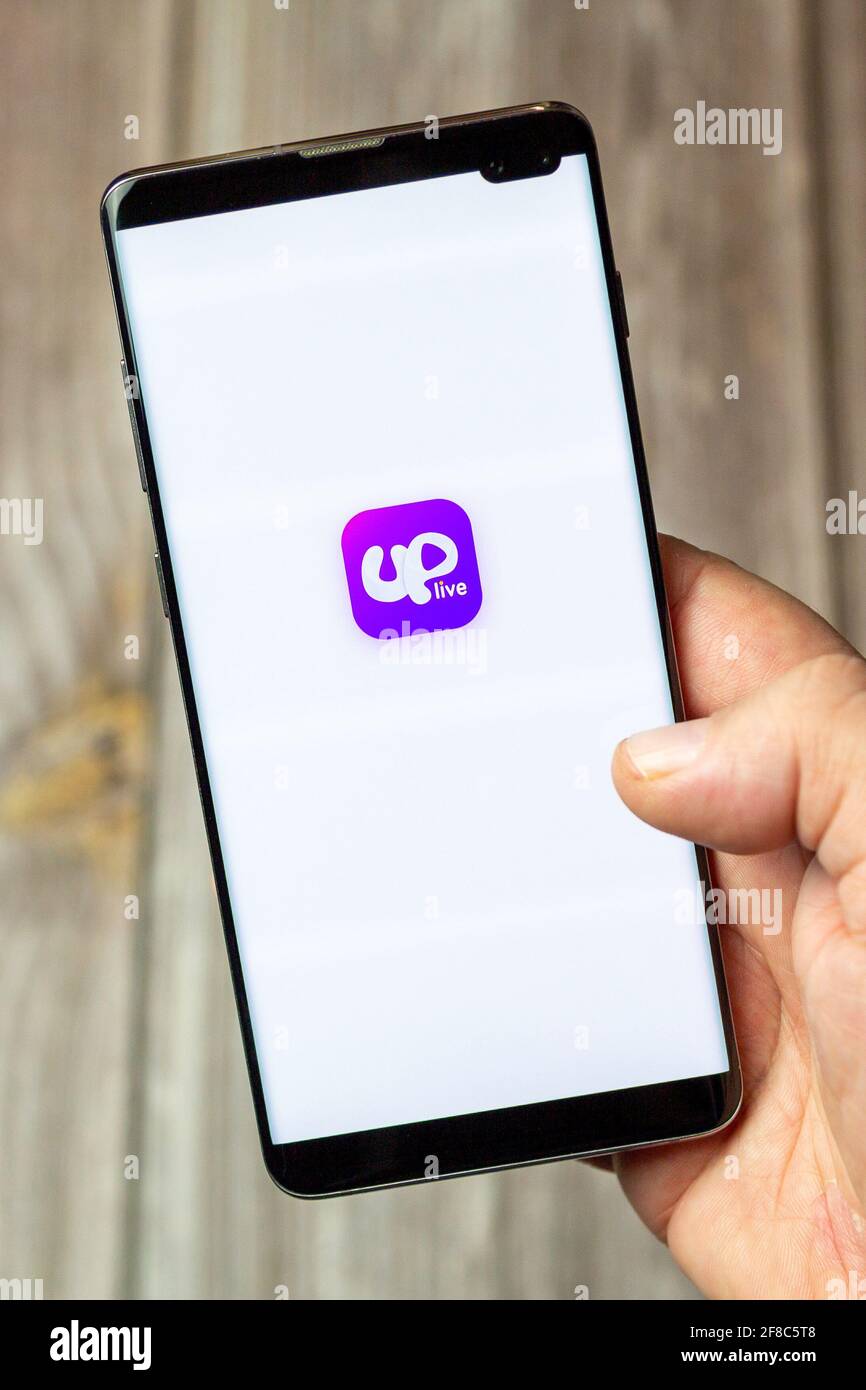 Up live app hi-res stock photography and images - Alamy